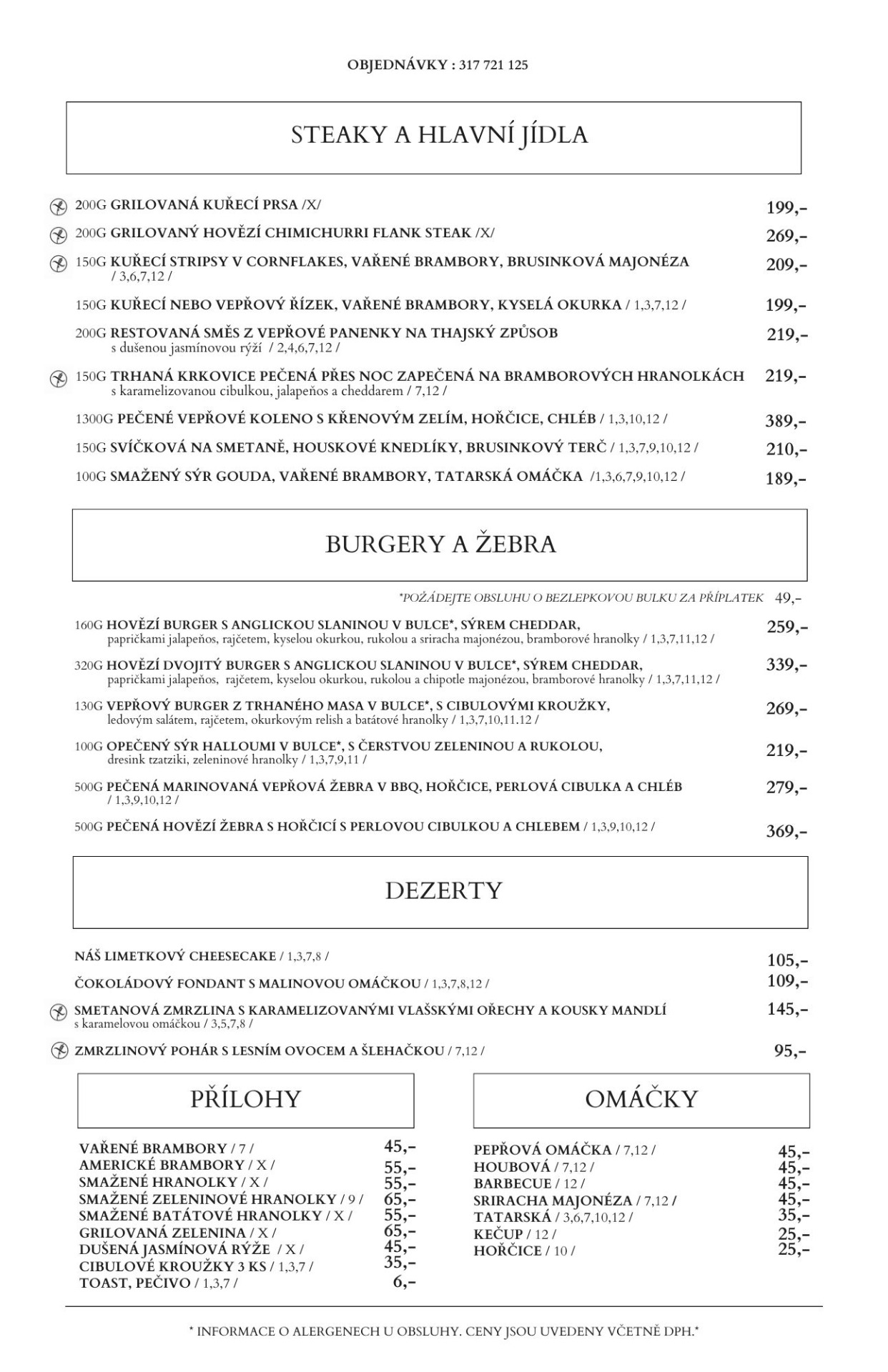Jidelní lístek :: Restaurace & pub Na Rynku